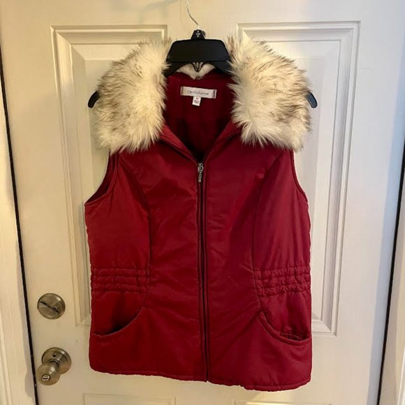 croft & barrow | Jackets & Coats | Maroon Croft Barrow Puffer Vest Size ...